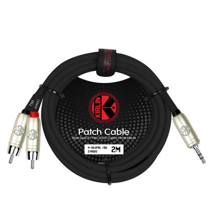 Kirlin Original Y-364 Split Patch Cable - 3.5MM TRS - 2x RCA (1M)