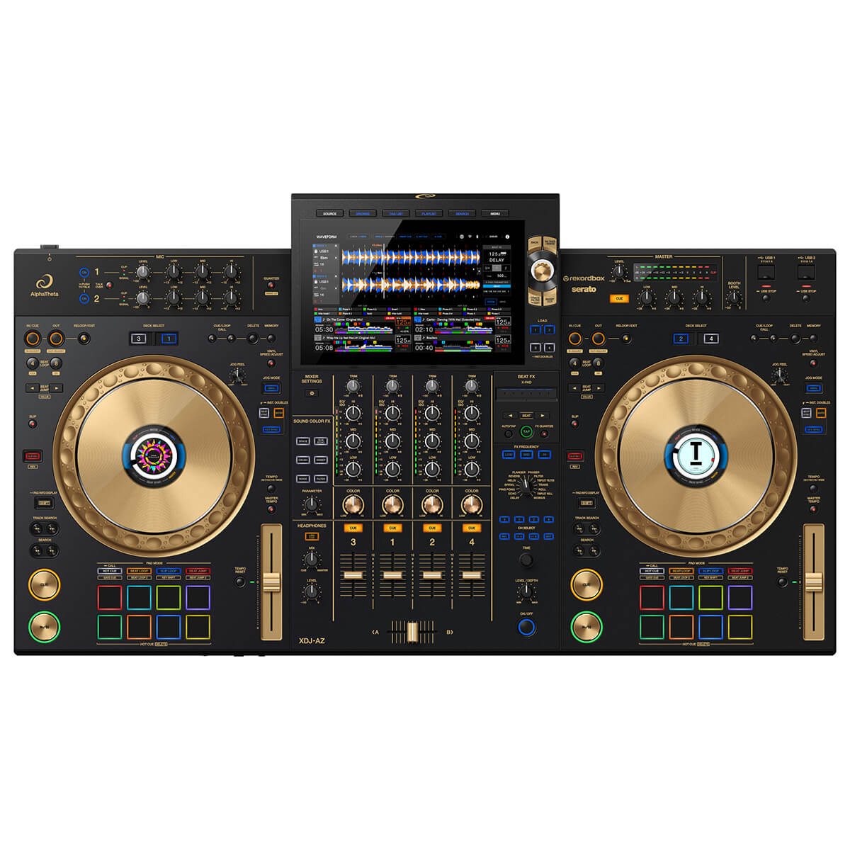 AlphaTheta XDJ-AZ-N Gold Limited Edition 4-Channel All-In-One DJ System