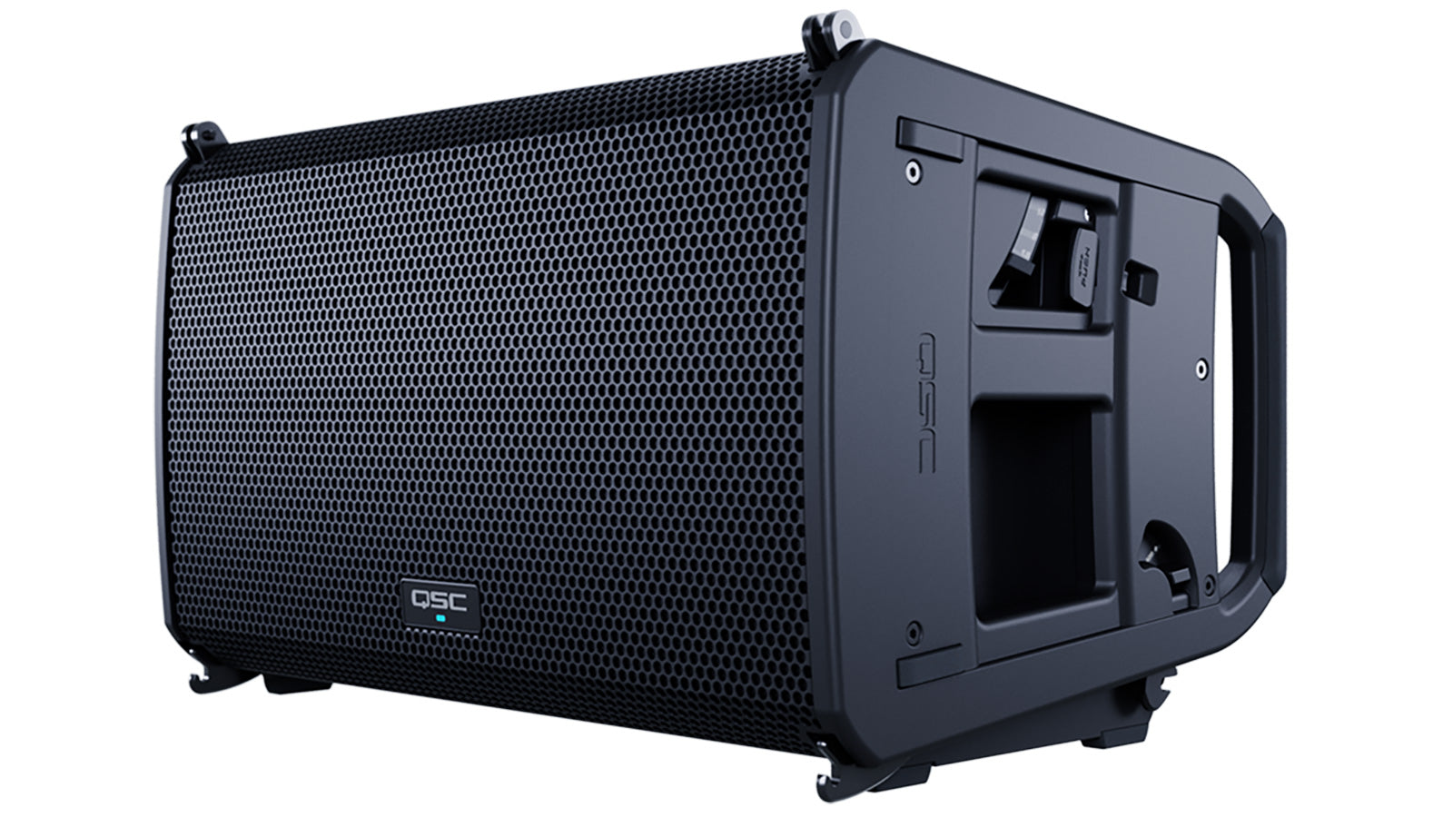 QSC LA112 2.4KW Powered Line Array Speaker 12-In 2-Way Mix Foundation