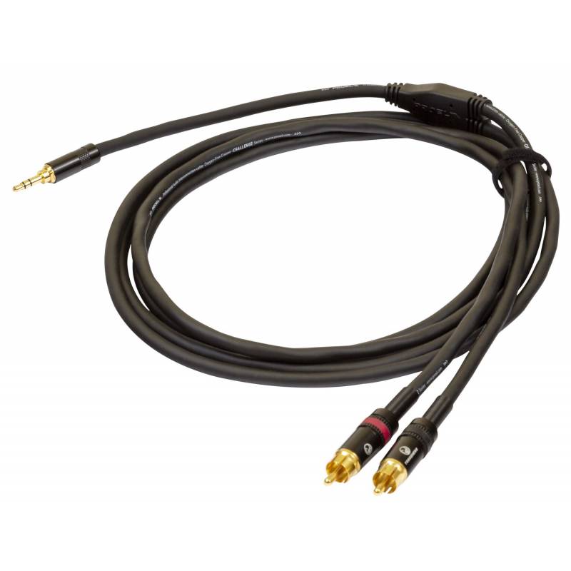 Proel Challenge Series MINI TRS - TWIN RCA SPLIT LEAD - Mix Foundation