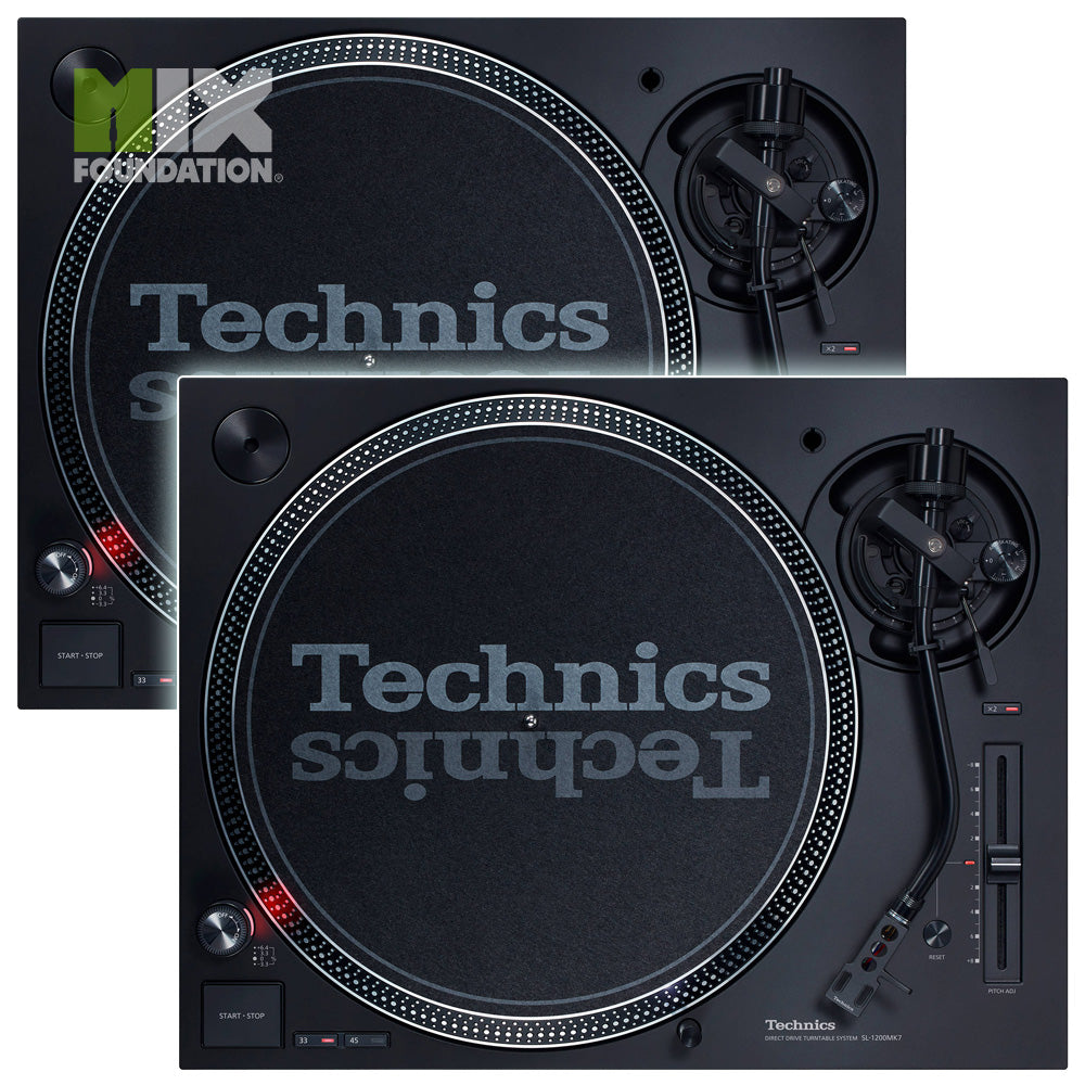 Technics SL-1210MK7 Direct-Drive DJ Turntable (PAIR) Package